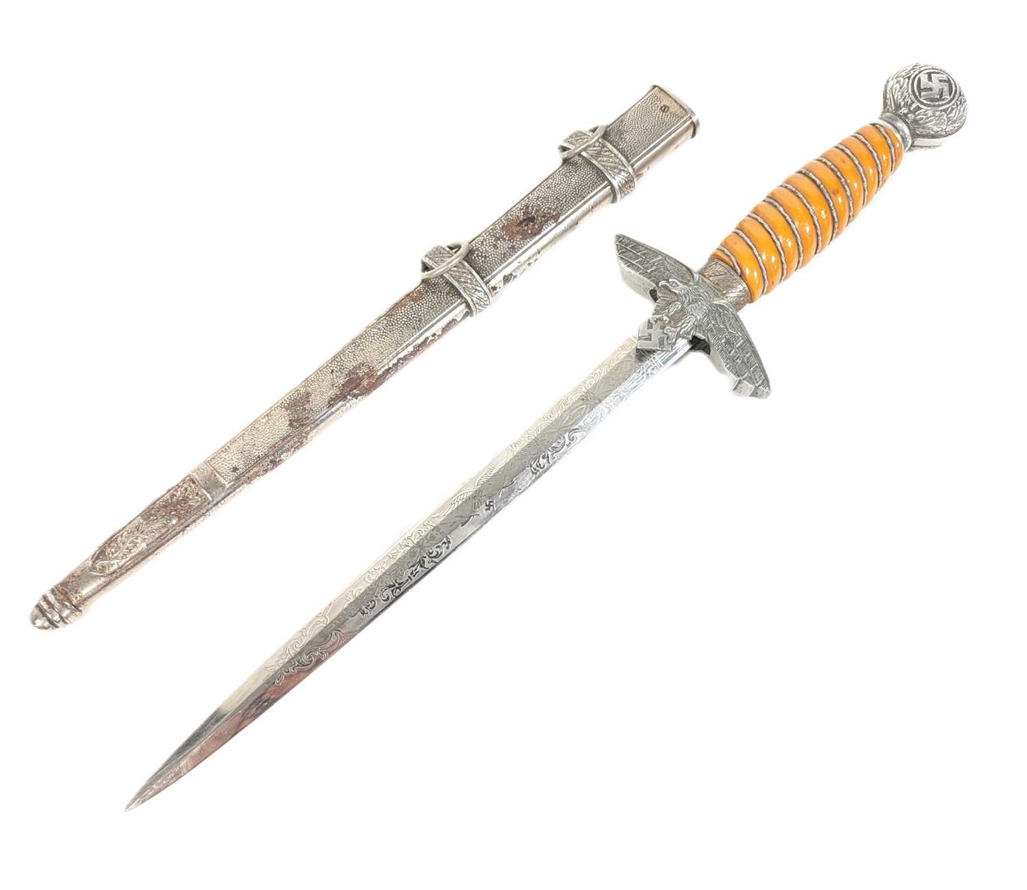 Lot 323 - SECOND WORLD WAR GERMAN LUFTWAFFE DAGGER